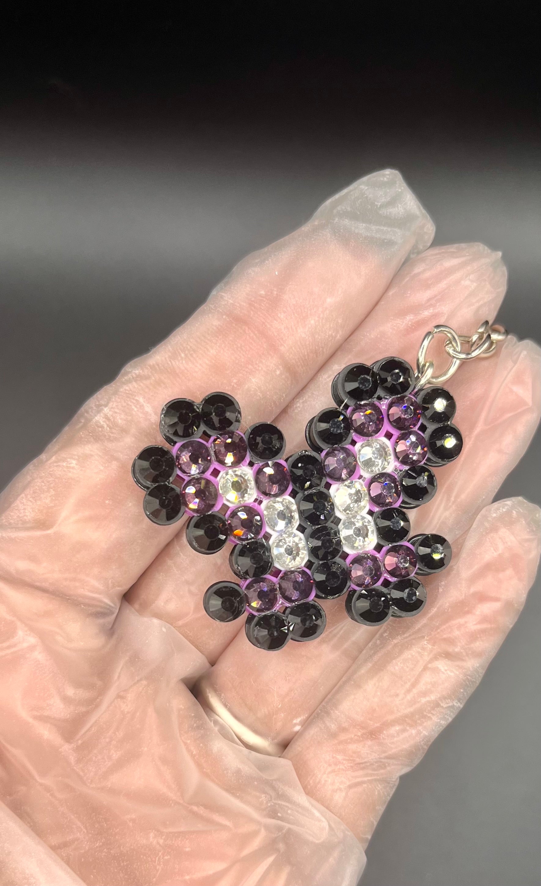 Small purple butterfly keychain – Shiny Fusion Gifts